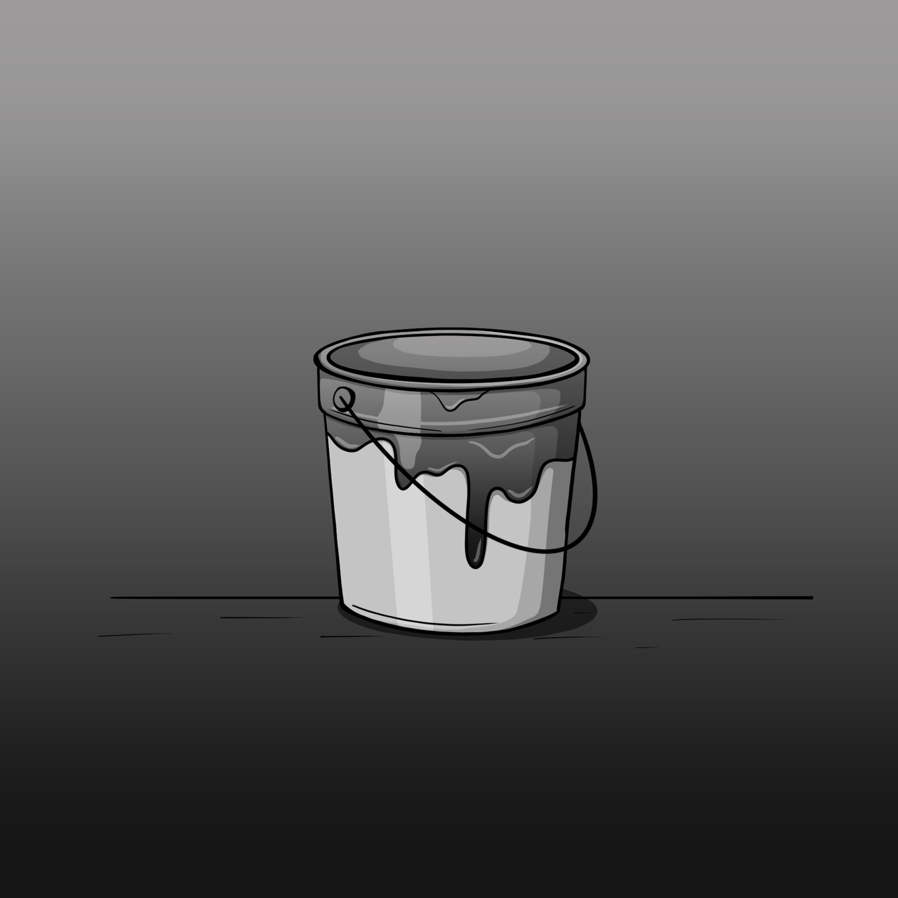 Raffle: Paint Bucket - Gray Gradient - Shitty Kitties